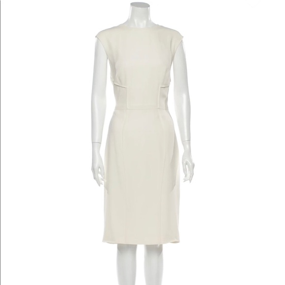 Zac Posen | Dresses | Zac Posen Magnolia Midi Dress In Cream | Poshmark